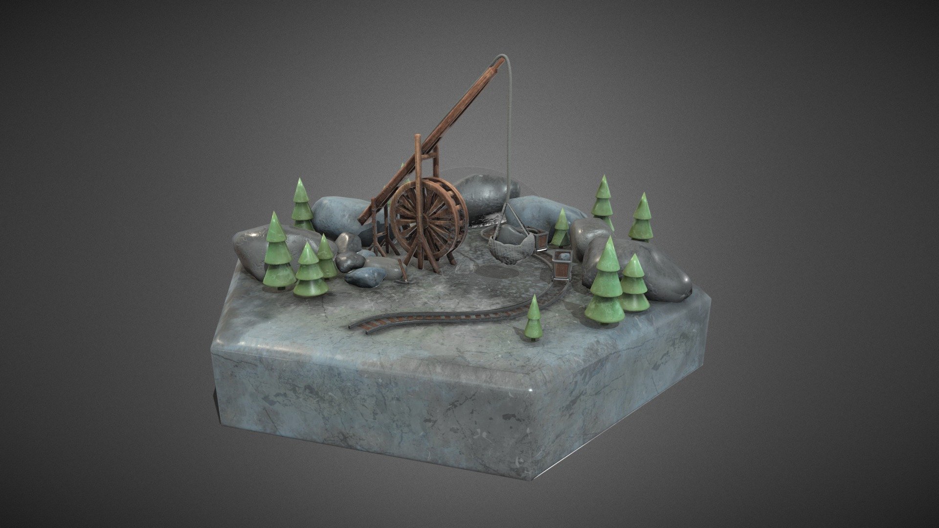 Hex of a Quarry - 3D model by KubaZ [8d47287] - Sketchfab