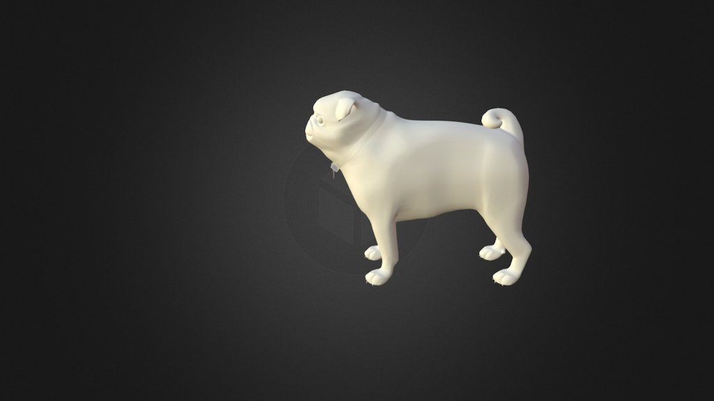 [WIP] Pug Rig - 3D model by Dana (@dtktsr) [8d48f9f] - Sketchfab