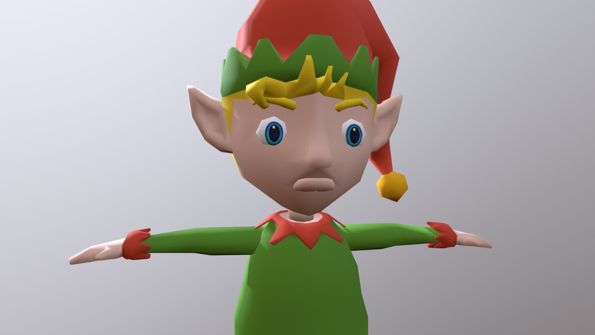Christmas Elf - 3D model by nessieco [8d48fed] - Sketchfab