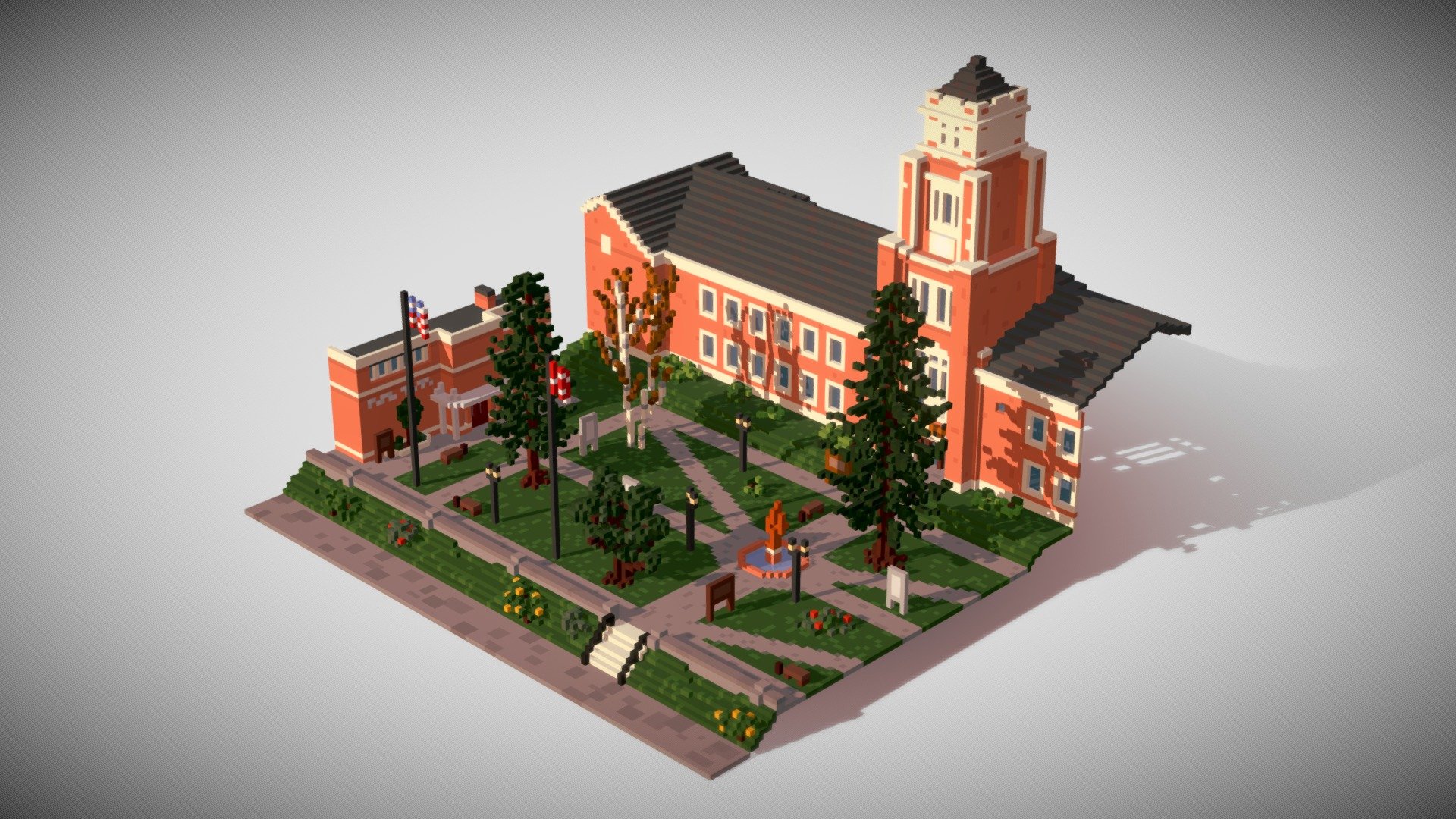 Late afternoon - Blackwell Academy - Download Free 3D model by ...