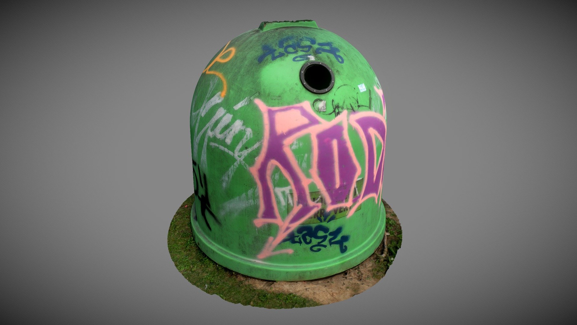 Bottle bank green - Buy Royalty Free 3D model by GM3Dscan [8d4df6b ...