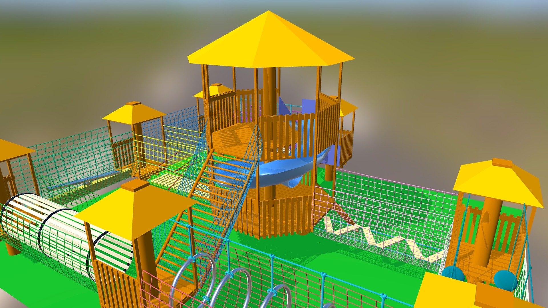 Rope Park - Version 3 - 3D model by irynaeksaeva (@irinagurzhiy ...