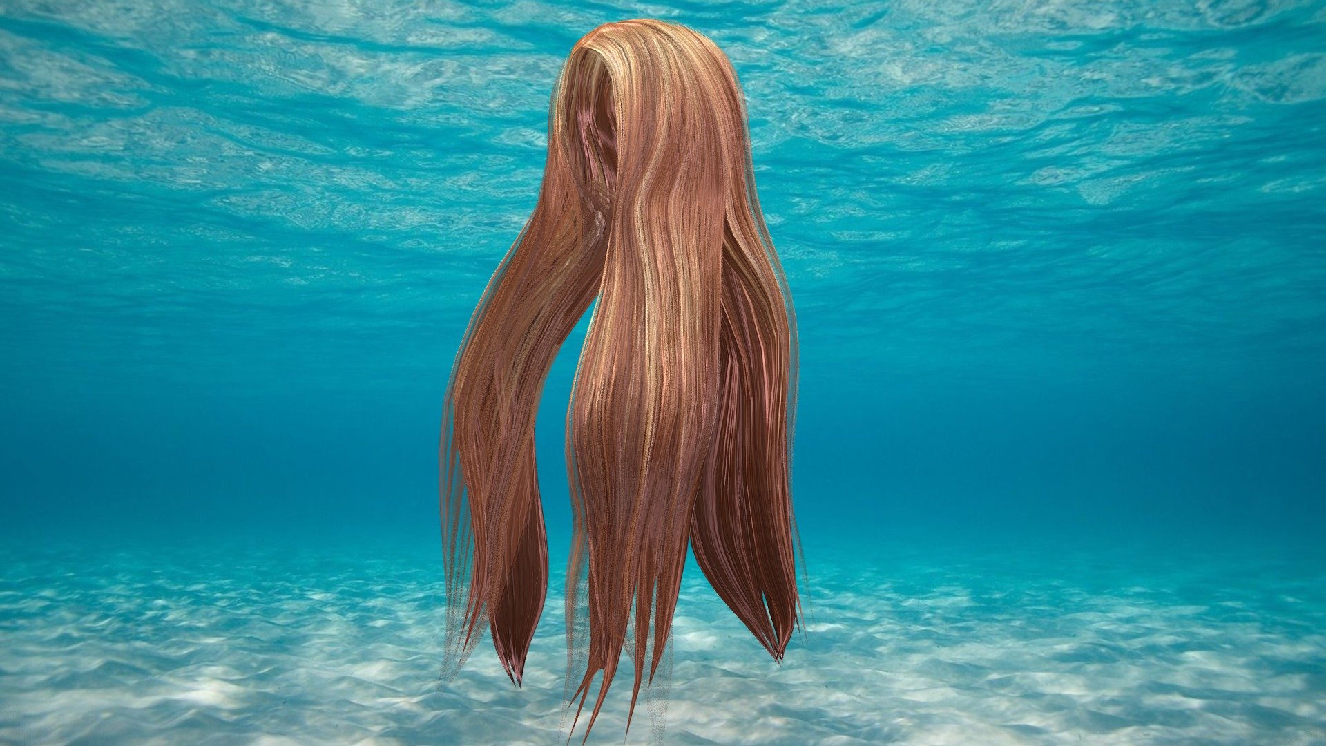 Female Mermaid Long Hair - Buy Royalty Free 3D model by 3dia [8d51324 ...