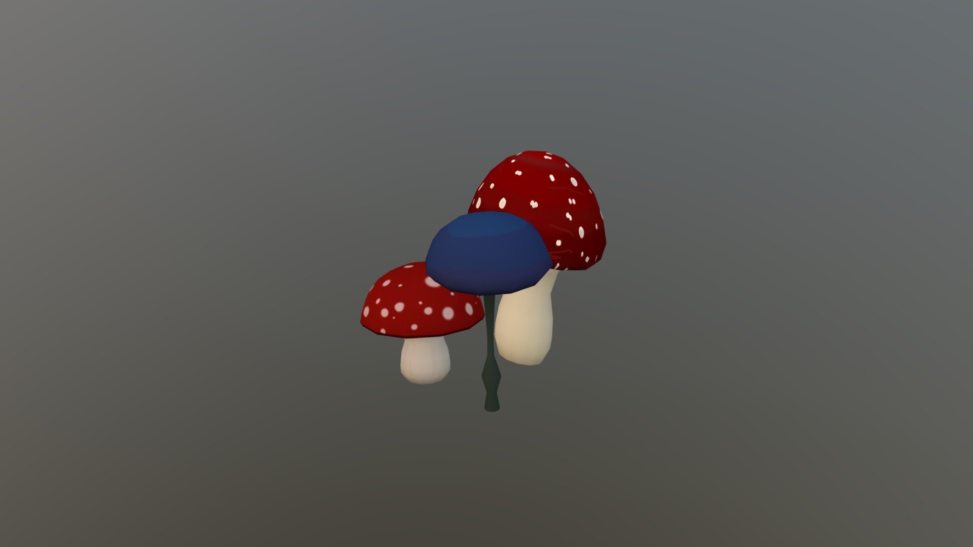 low-poly mushrooms - Download Free 3D model by braad (@braadley ...