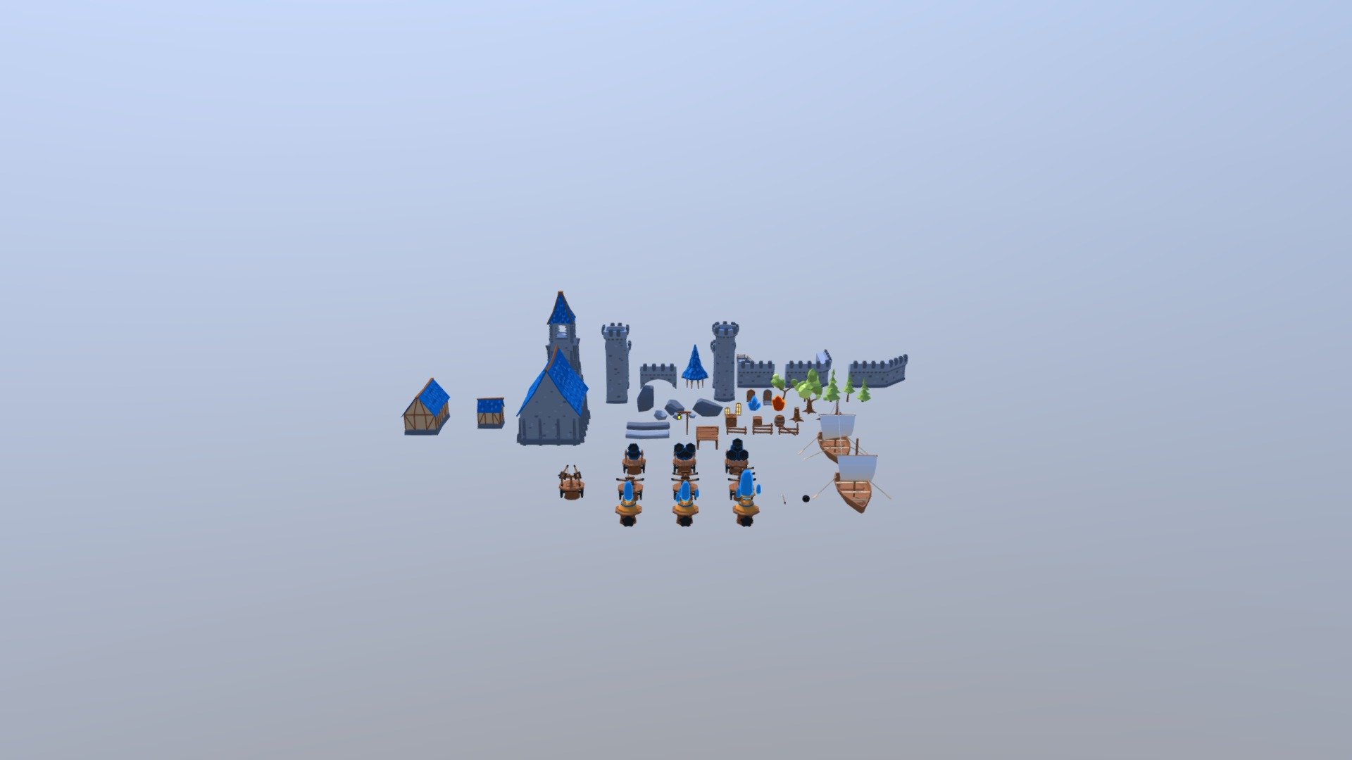 Tower Defense Kit - Download Free 3D model by anton.kuhlevskyi [8d54cda ...