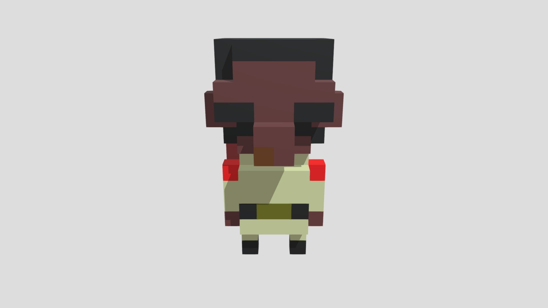 Winston Zedmore Voxel - 3D model by vingdc (@irving2) [8d56a63] - Sketchfab
