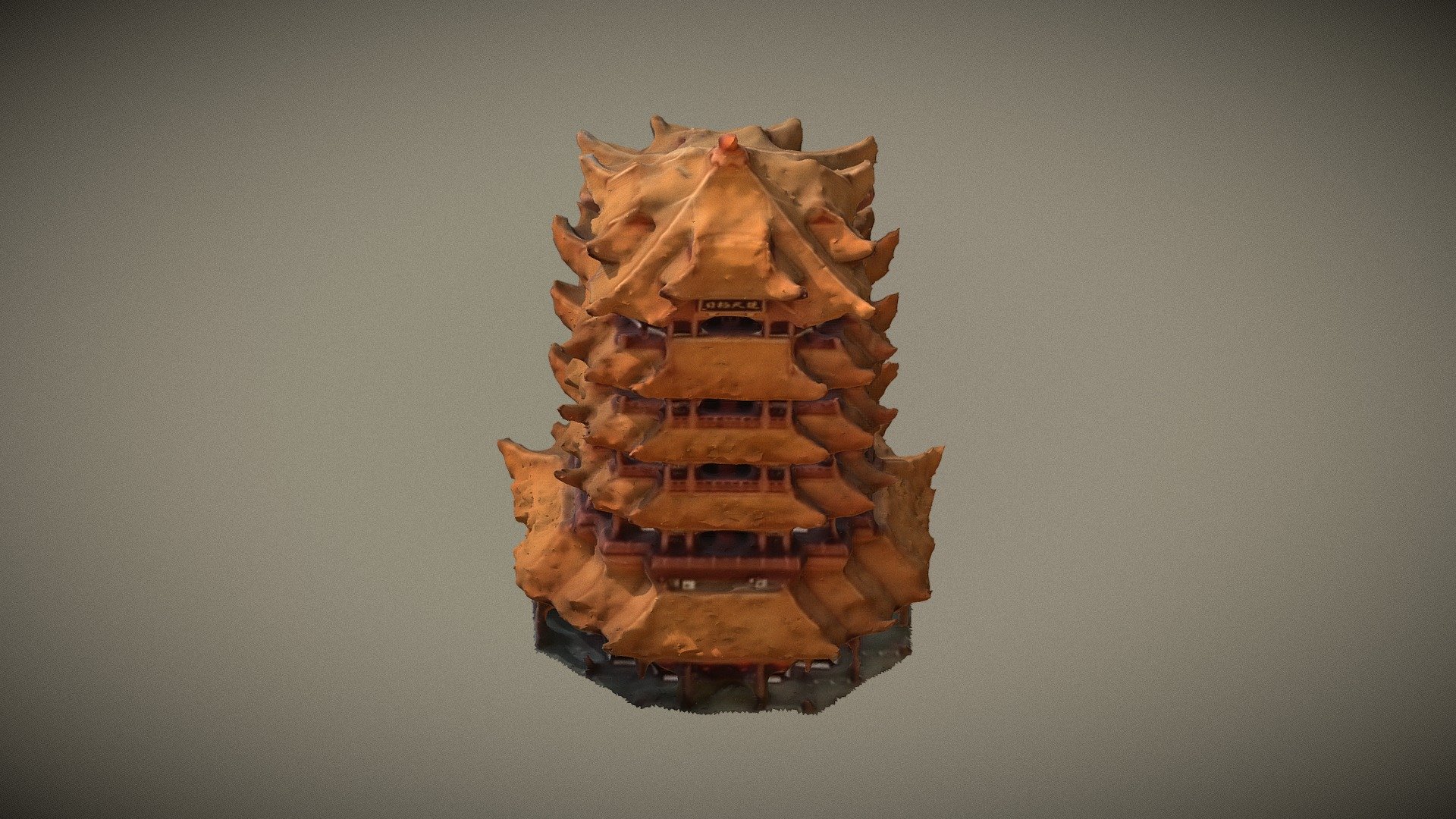 黄鹤楼 Yellow Crane Tower - Download Free 3D model by CUNO (@jiannibang) [8d56b5d] - Sketchfab