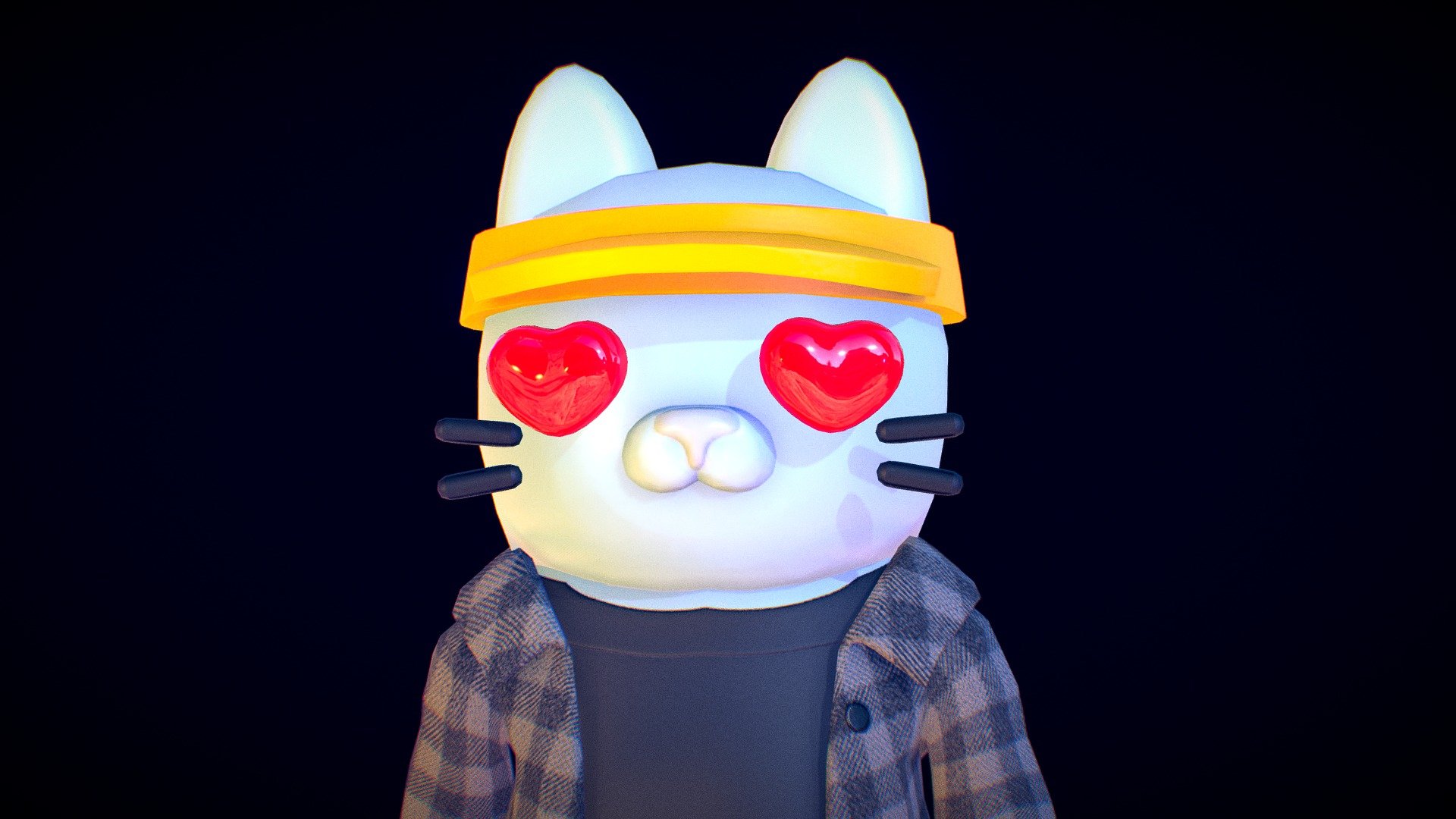 Cool Cat | Commission - 3D model by Aki (@Akishaqs) [8d589d0] - Sketchfab