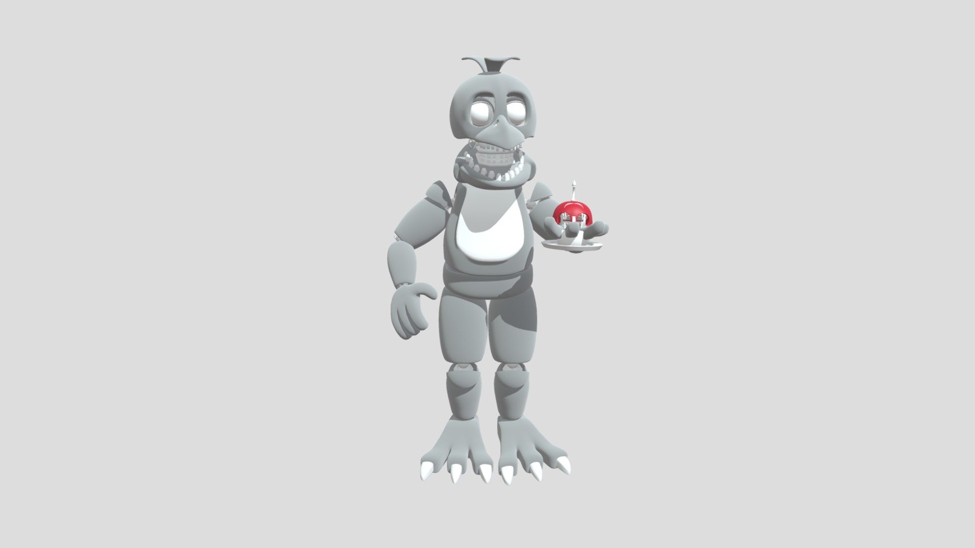 TMG_ Un Withered_ Chica - Download Free 3D model by ...