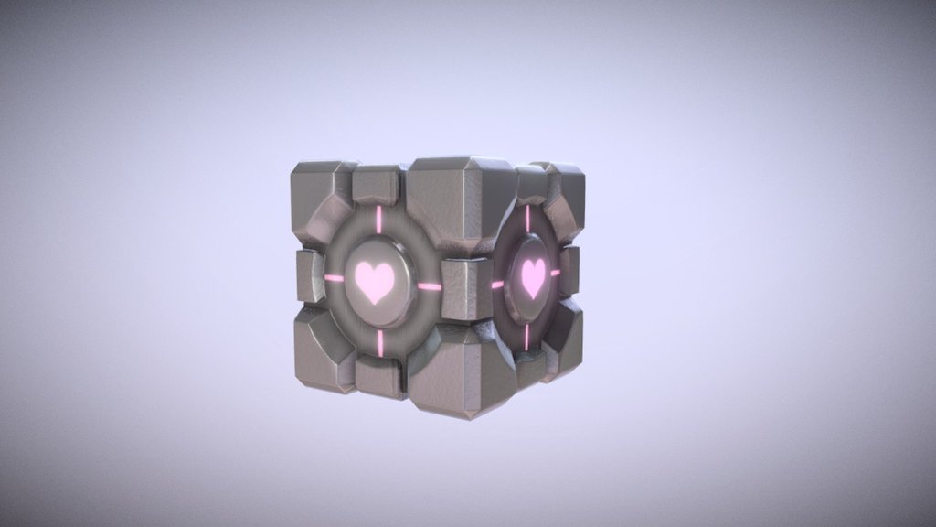 Companion Cube(test) - 3D model by Ryansg [8d59642] - Sketchfab