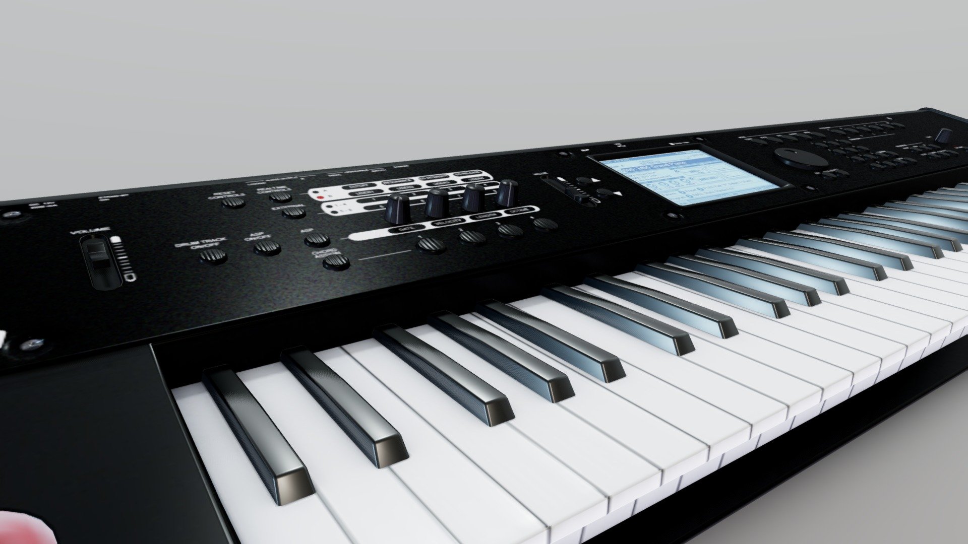 Musical keyboard 3d model - 3D model by Kailash H Kanojia ...