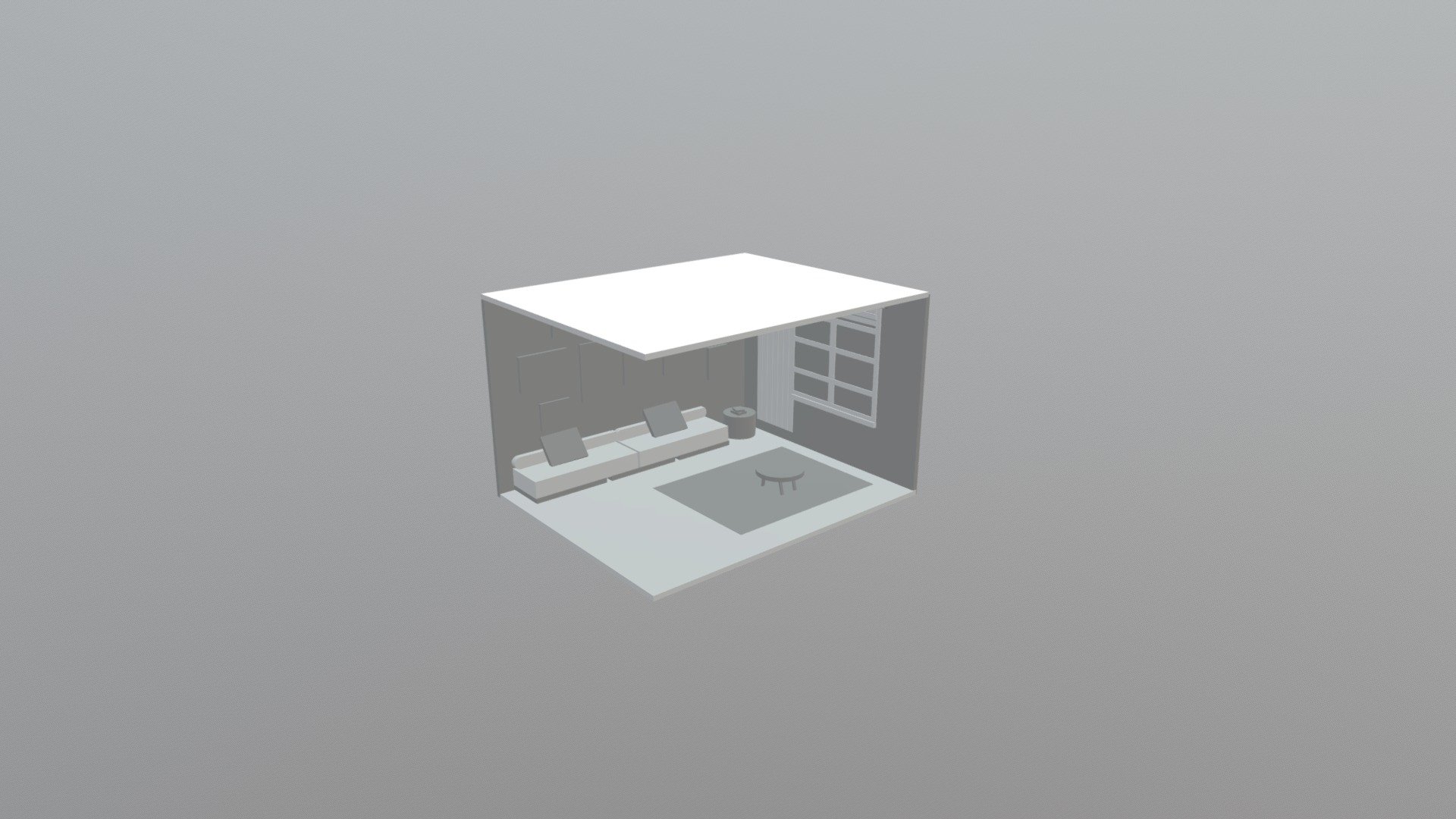Living Room - 3D model by matheuspmello [8d5ca18] - Sketchfab