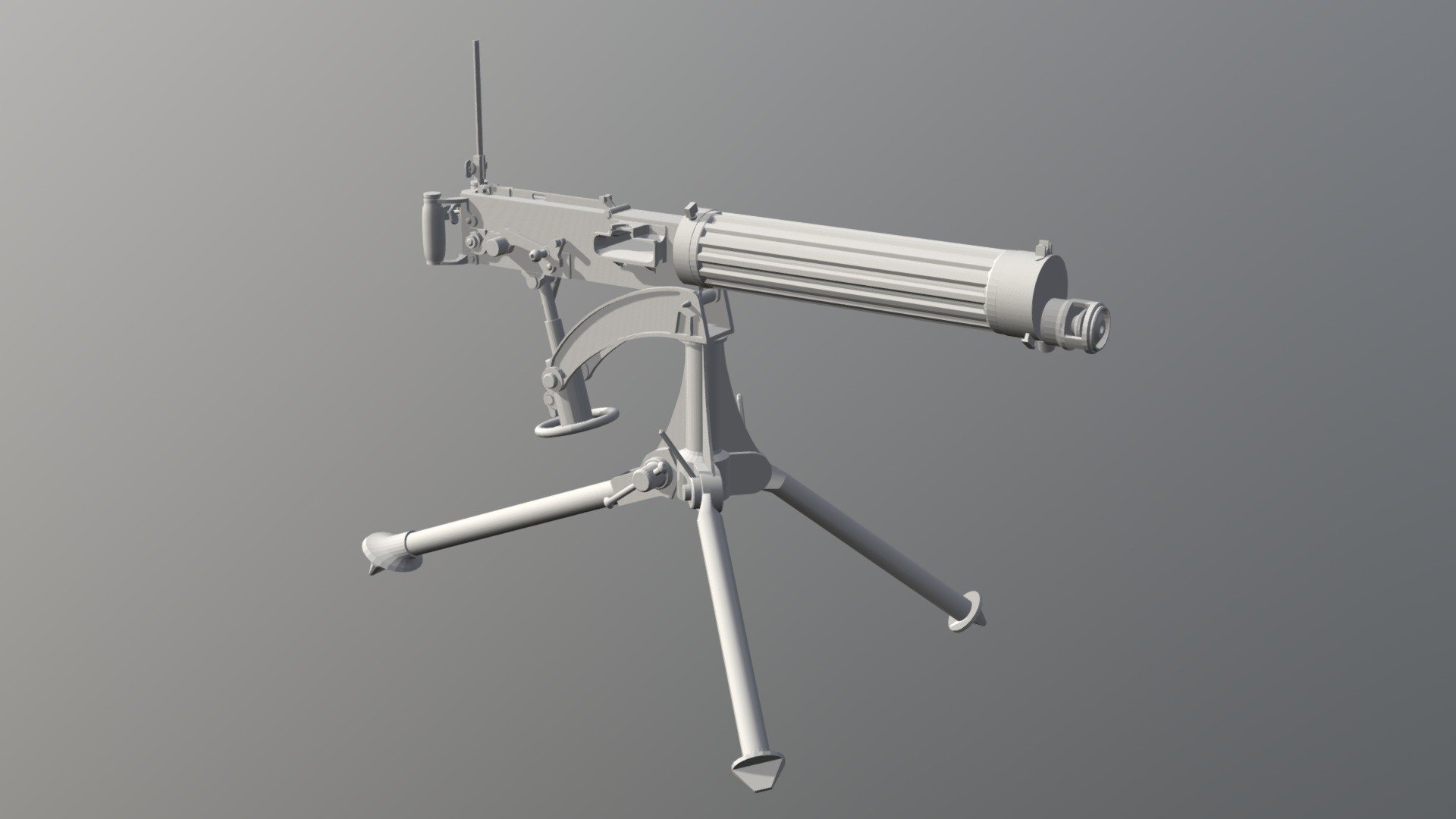 SOLUNSKI FRONT Mitraljez Vickers - 3D model by Goran Radomirovic ...