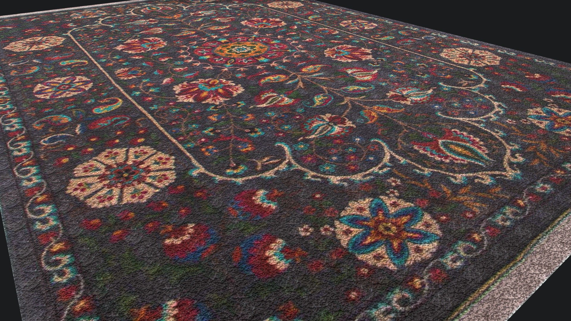 Iranian wool carpet - Download Free 3D model by Mehdi Shahsavan ...
