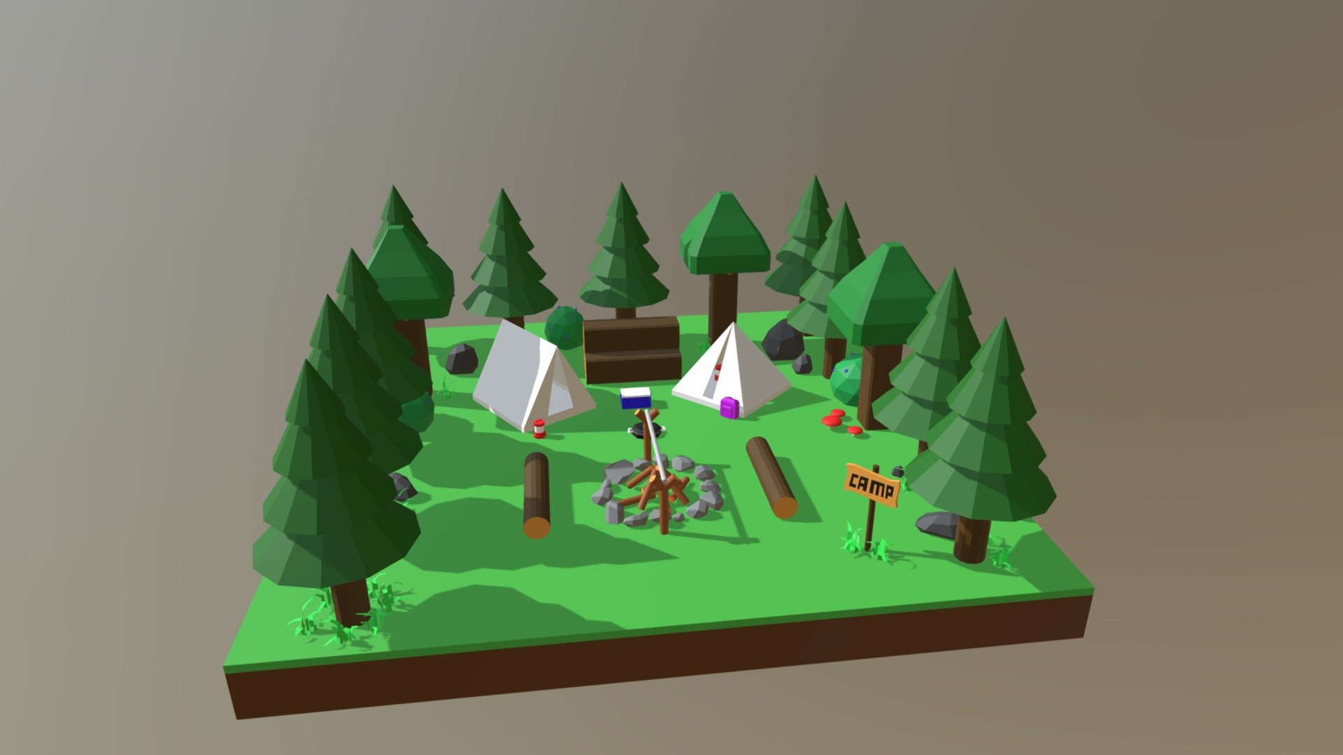 Camping Ver 0.8 - 3D model by Kevin98 [8d62bd2] - Sketchfab