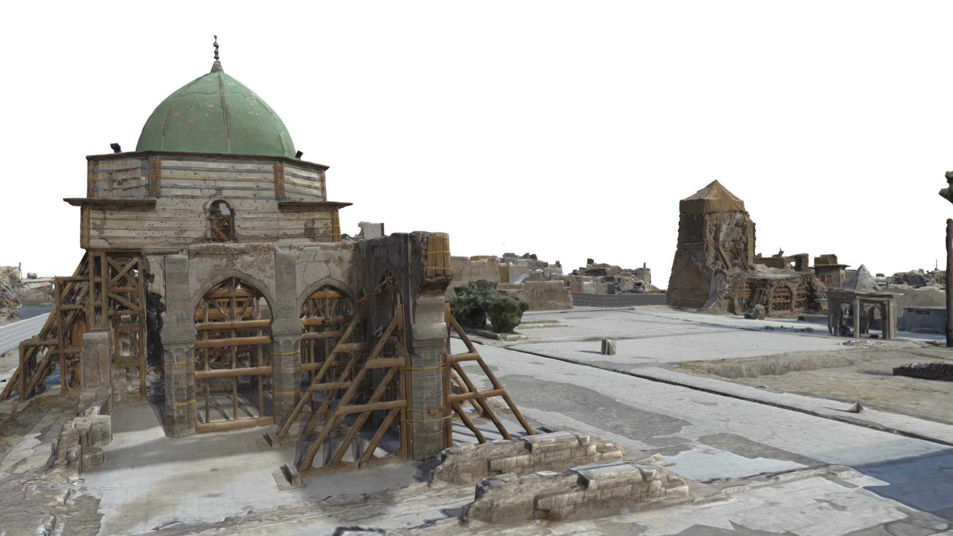 Al-Nouri Mosque Complex-HQ - 3D model by Qaflab [8d62d0c] - Sketchfab
