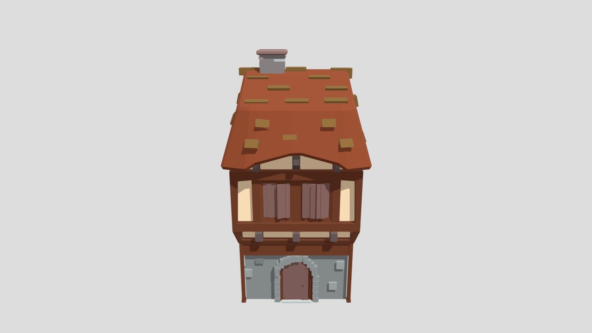 Low Poly Medieval House - 3D model by SirVanMinhDo (@sirdovanminh ...