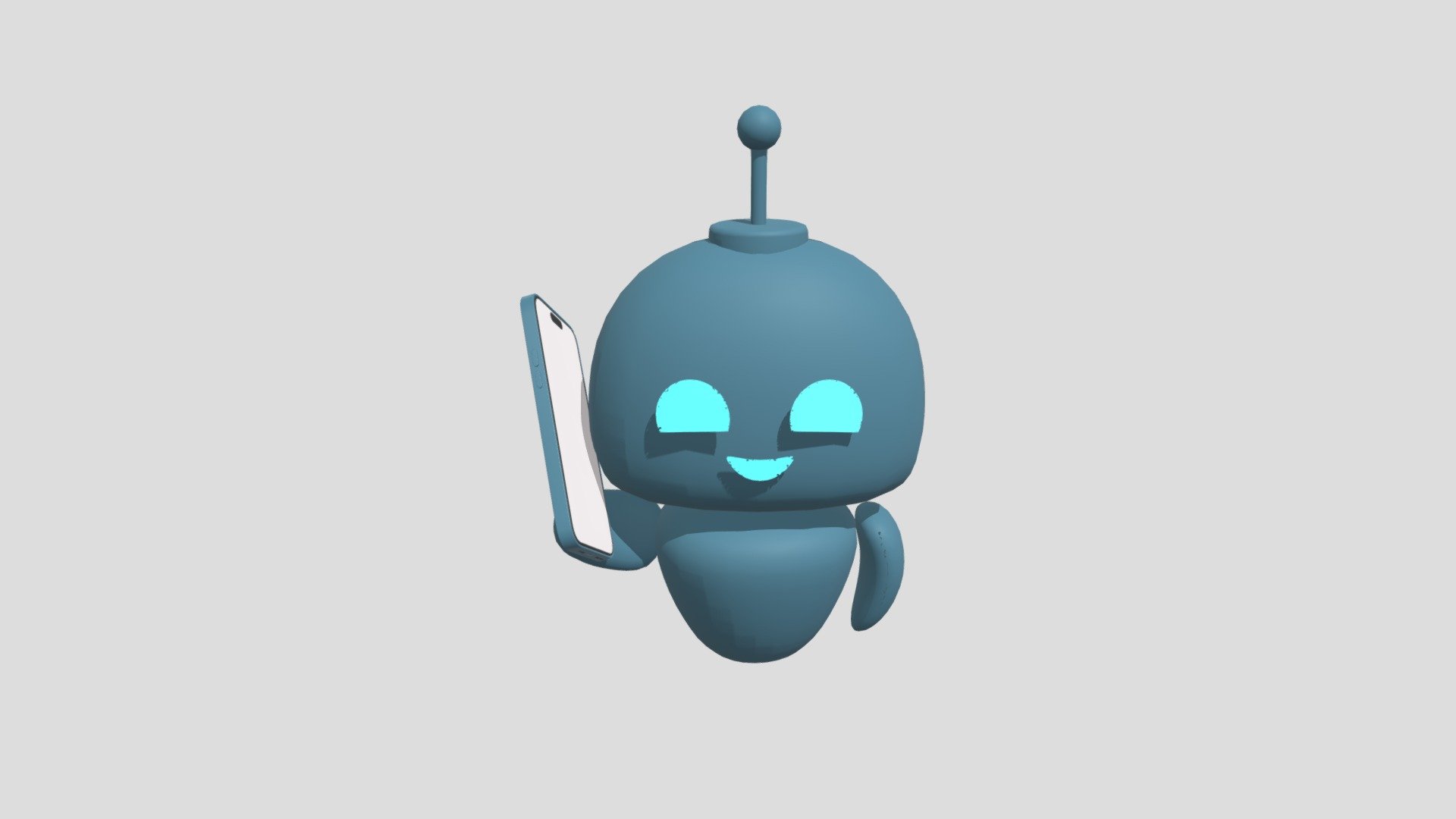 icons8_chatgpt_robot_calling_on_phone - Download Free 3D model by ...
