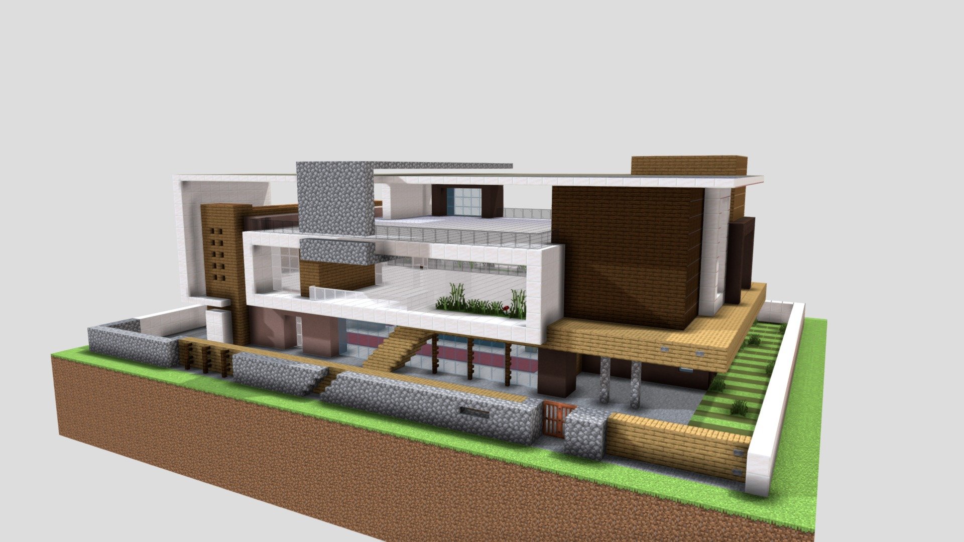 Minecraft Modern House - Download Free 3D model by jar (@jar9th ...