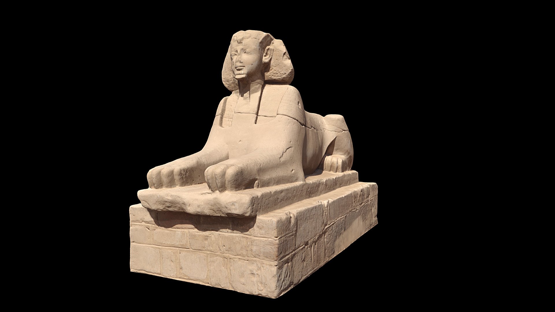 Sphinx, Mut Temple Precint, Karnak - 3D model by danderson4 [8d6ad24 ...