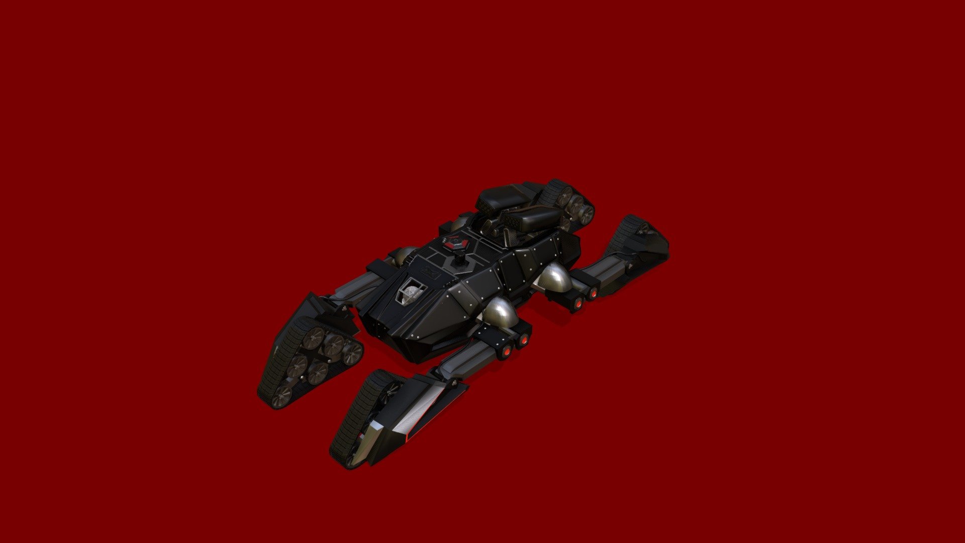 C&C - Stealth Tank re-conceived Test 71,2 3ds - 3D model by BioClone ...