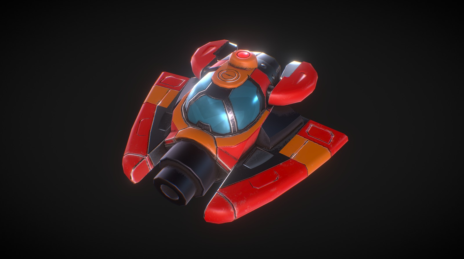 Pulse Cannon Fighter - 3D model by Michael Tysoe (@filmcryptic ...