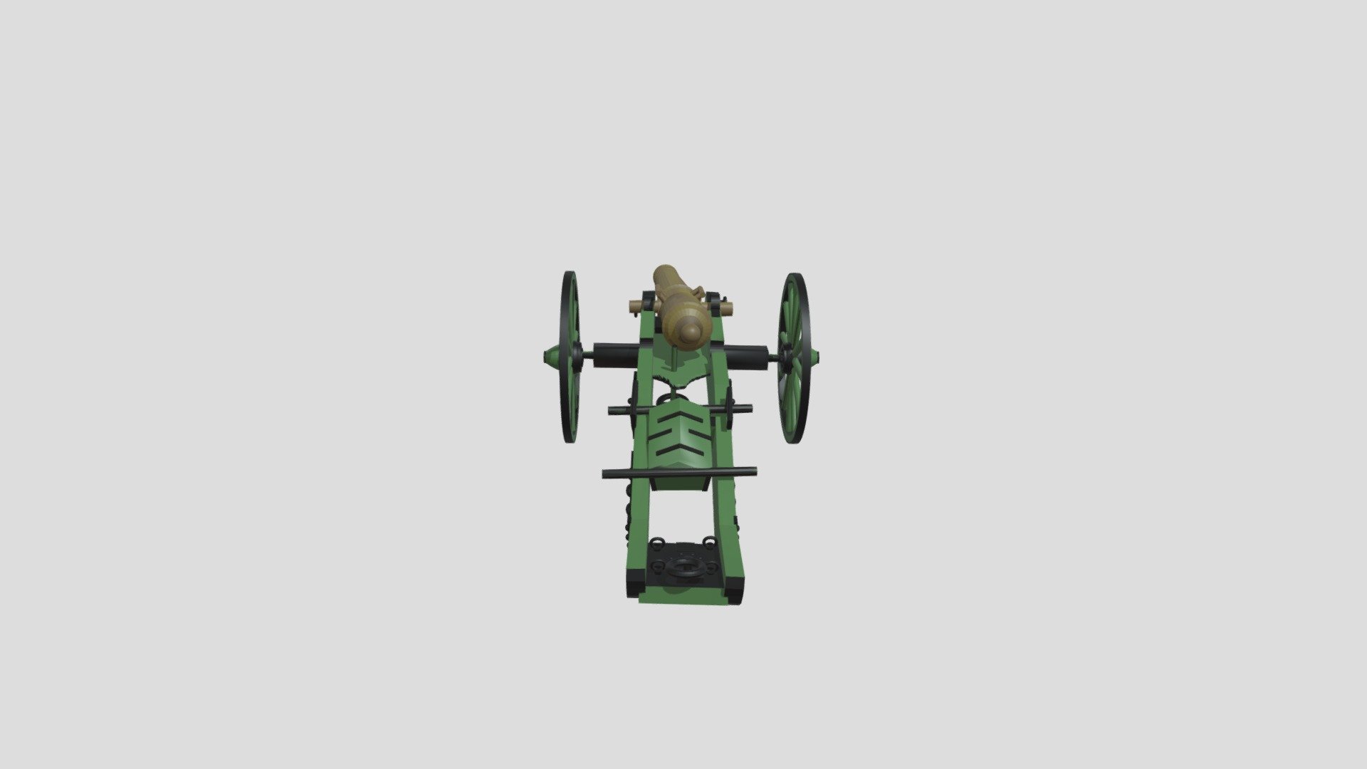 French Napoleonic 12lb Cannon Blender - 3D model by Ski.Meers [8d6d51e ...
