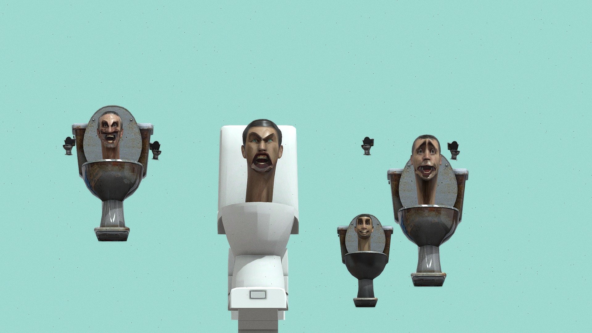 flying toilet (skibiditoilet) - 3D model by pamm (@daeboommmm) [8d6e00f ...