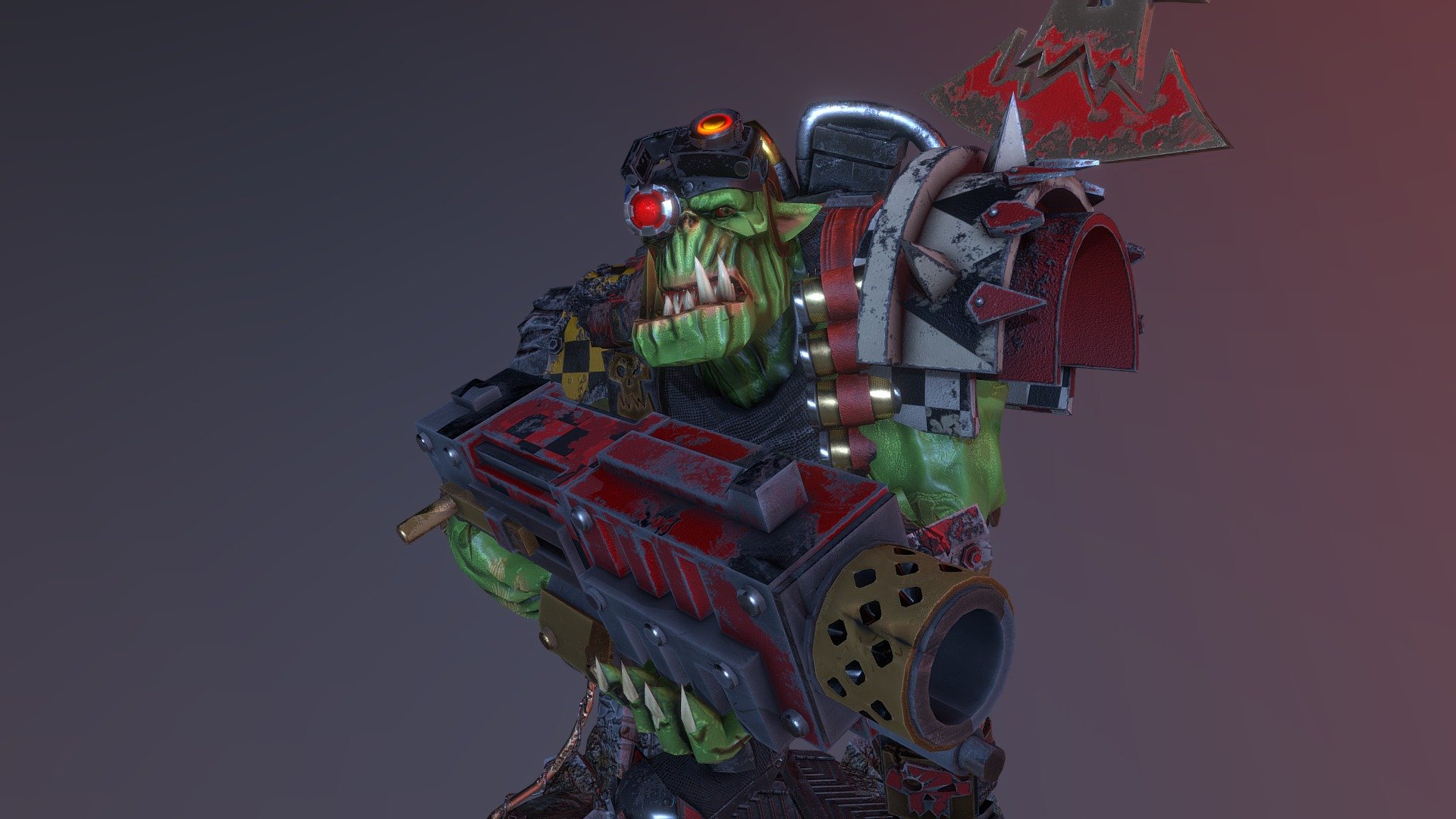 Ork Mekboy - 3D model by SteelJoe [8d71867] - Sketchfab