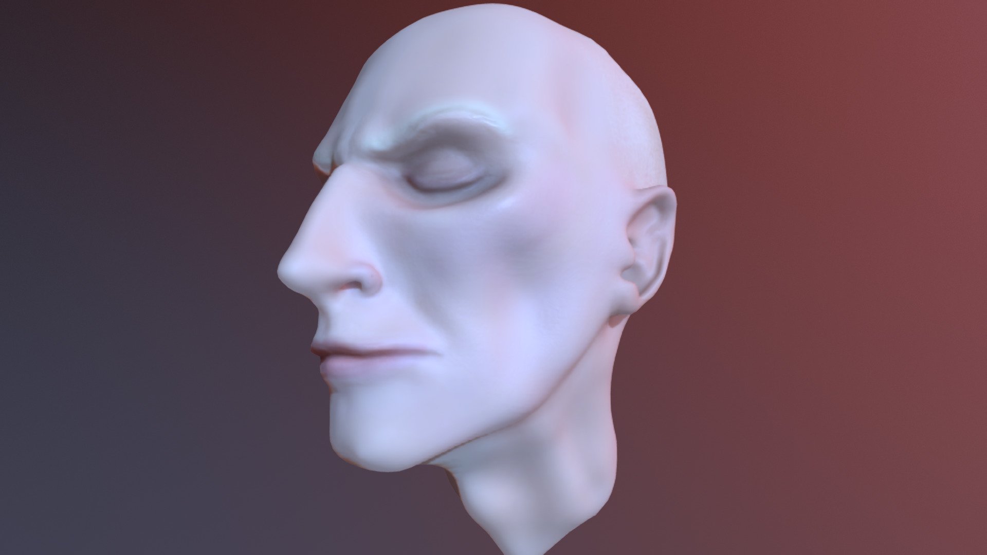 Male Head Retopo - 3D model by Process Vermillion (@processvermillion ...
