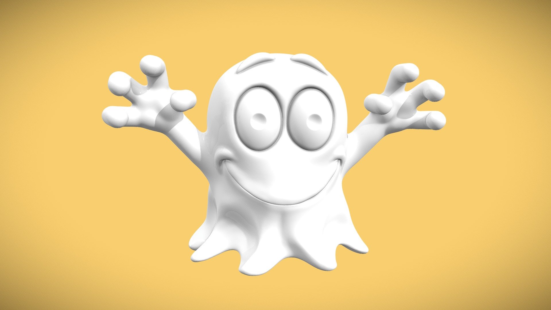 Ghost - STL - Smile - 3D model by yokaidesign [8d72919] - Sketchfab