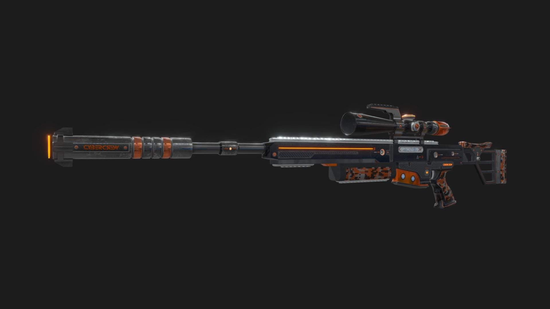 CYBERCREW [C5] SNIPER - 3D model by engwind [8d73512] - Sketchfab