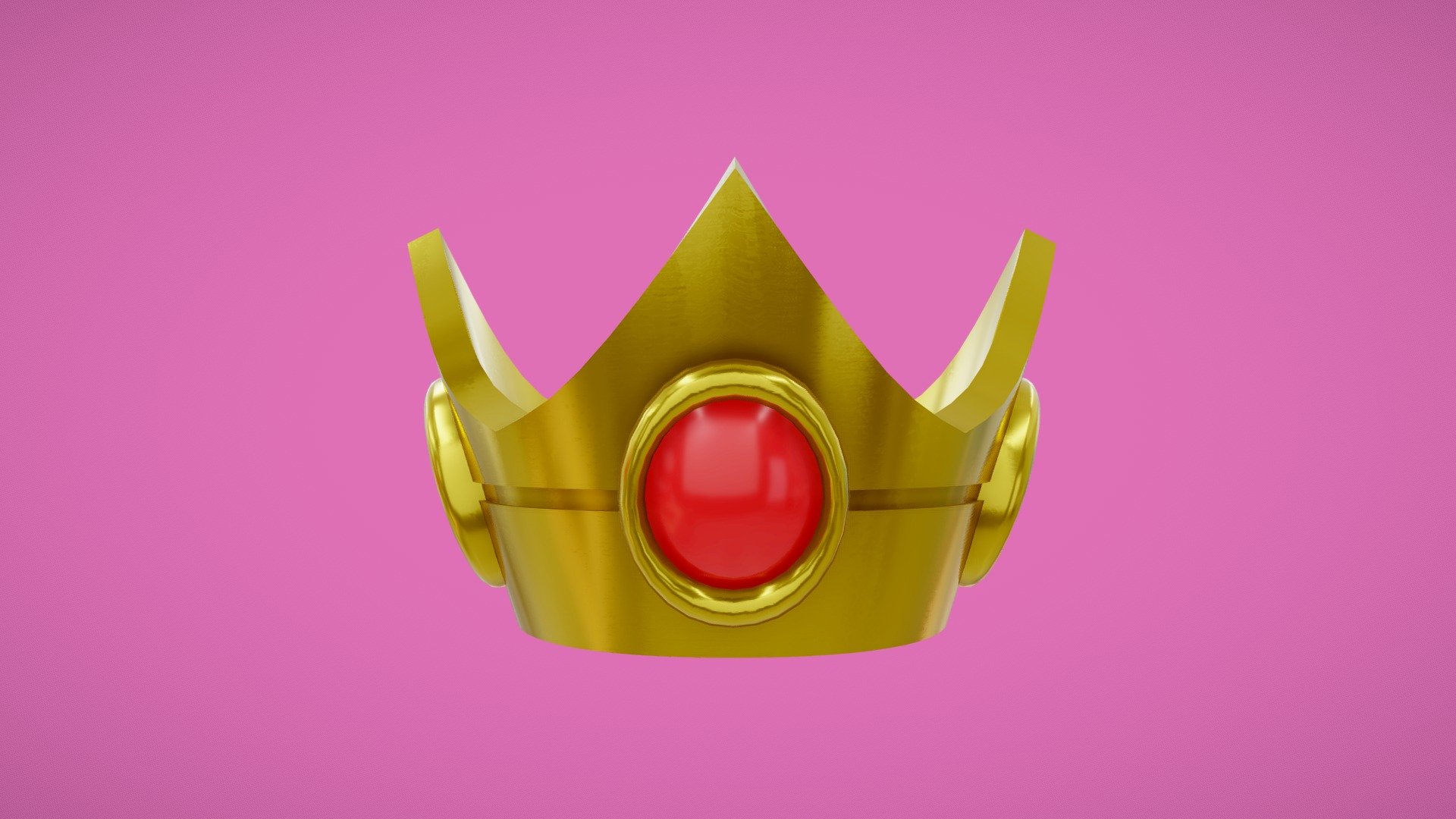 Princess Peach crown - Buy Royalty Free 3D model by jcwiki [8d7623c ...