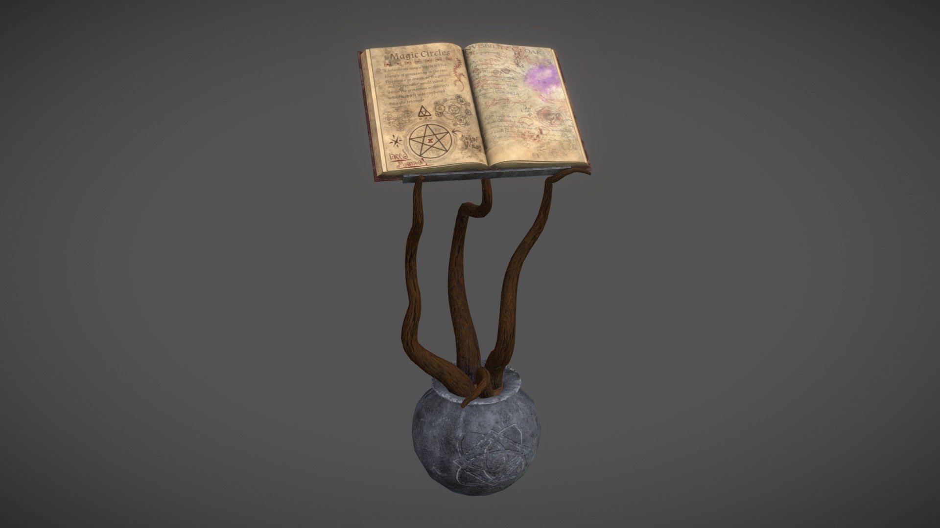 Magic book stand - 3D model by Yukitsu-Senpai [8d773a8] - Sketchfab
