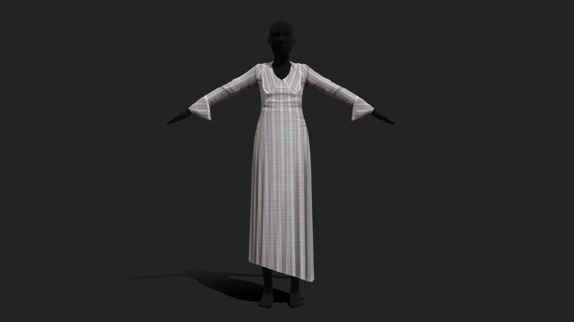 1930's American Humble Dress - Download Free 3D model by Tijerín Art ...