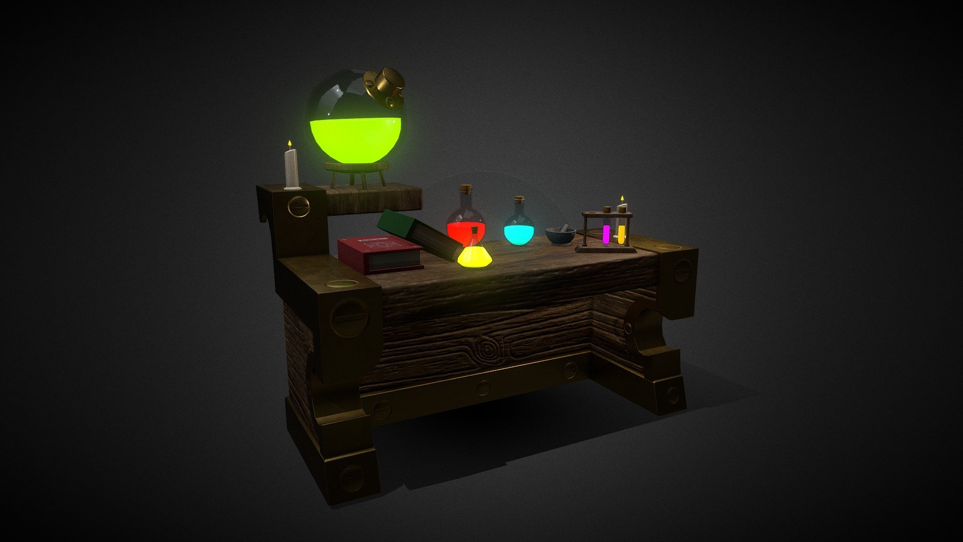 Alchemist Table - Download Free 3D model by BlankySIMon [8d788a5 ...