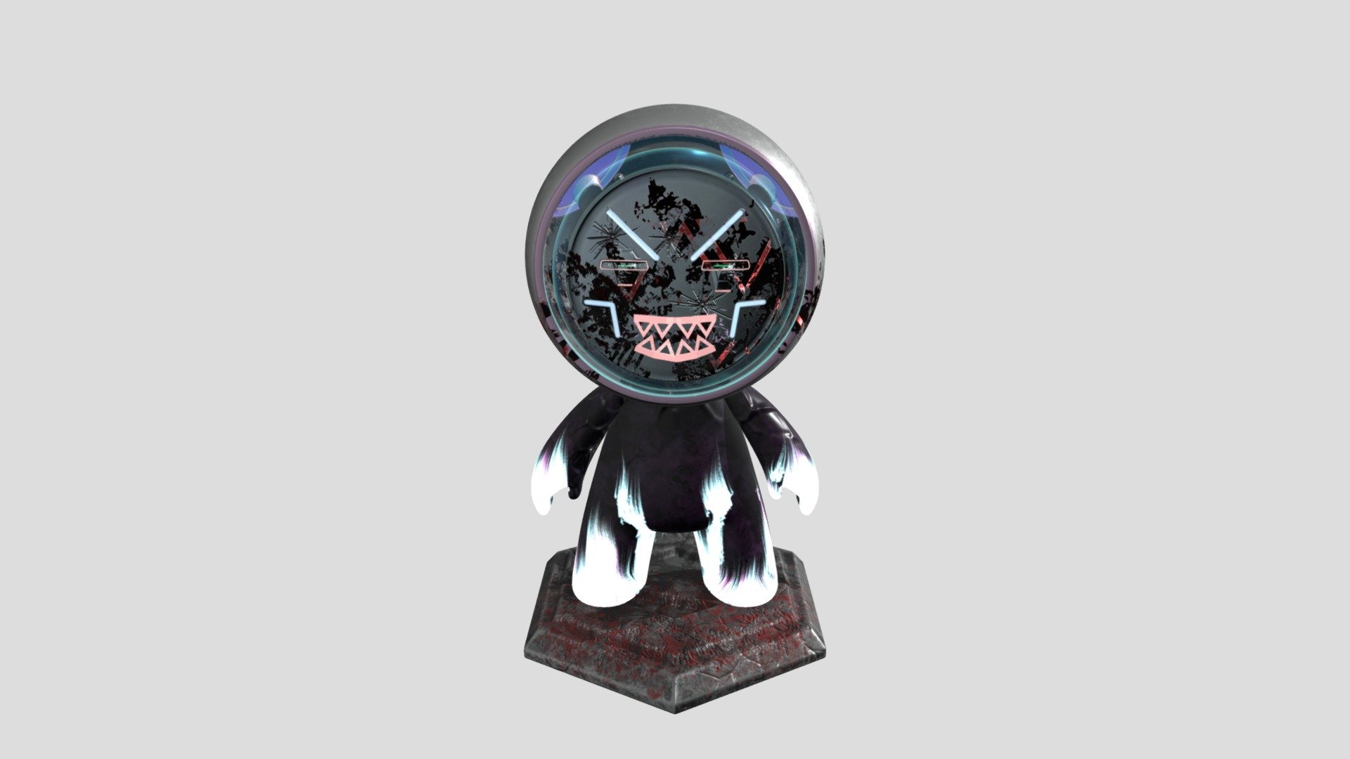 Evil Robot Ghost Man - 3D model by bennyskywalker [8d793a3] - Sketchfab