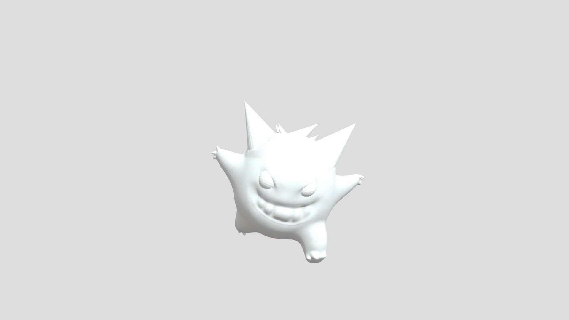 Gengar - Download Free 3D model by qwerty.ayush5 [8d79dca] - Sketchfab