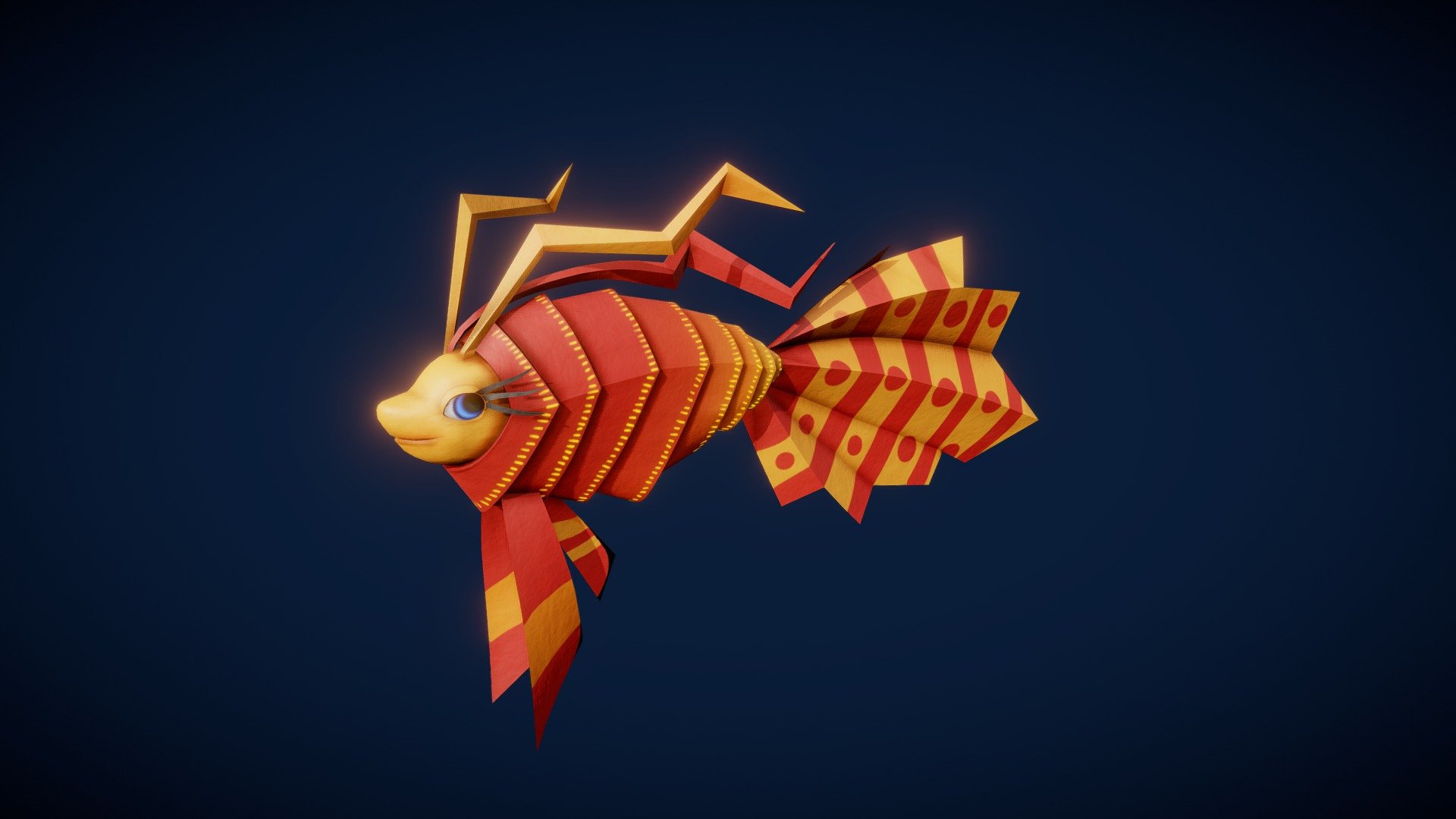 Big Paper Fish - 3D model by Artur Jones (@arturjones) [8d7c703 ...