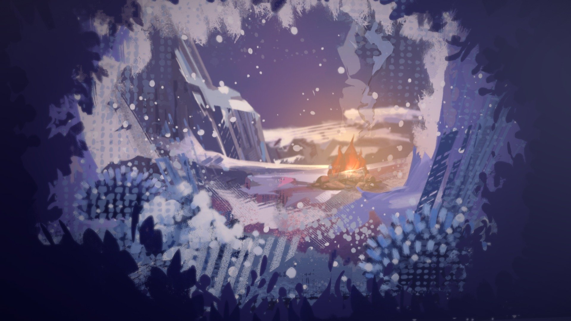 Animated 2D Scene ･ﾟ - 3D model by Ruxandragp [8d7df8a] - Sketchfab