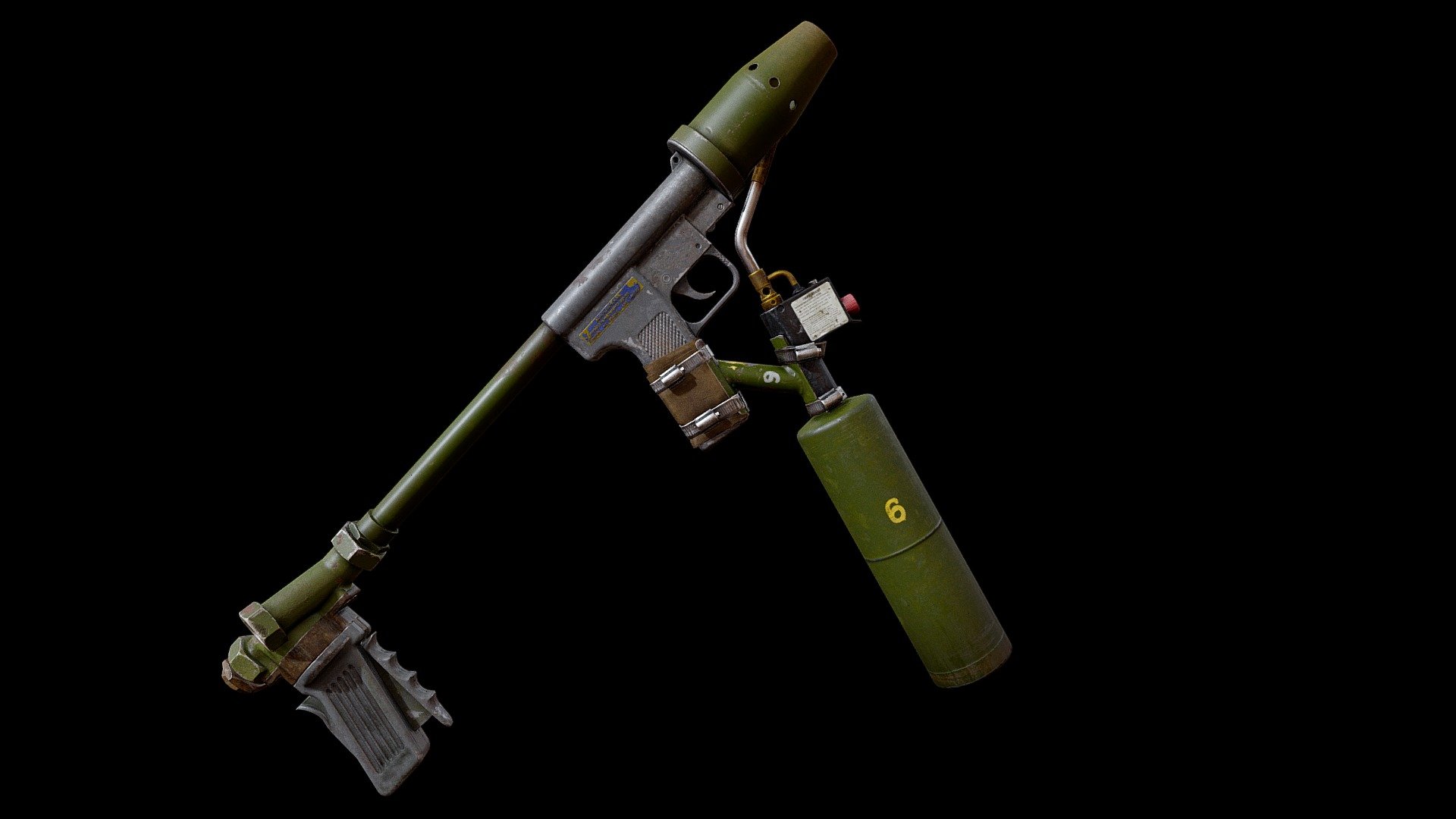 Flamethrower - 3D model by Shurimchik [8d7e0f2] - Sketchfab
