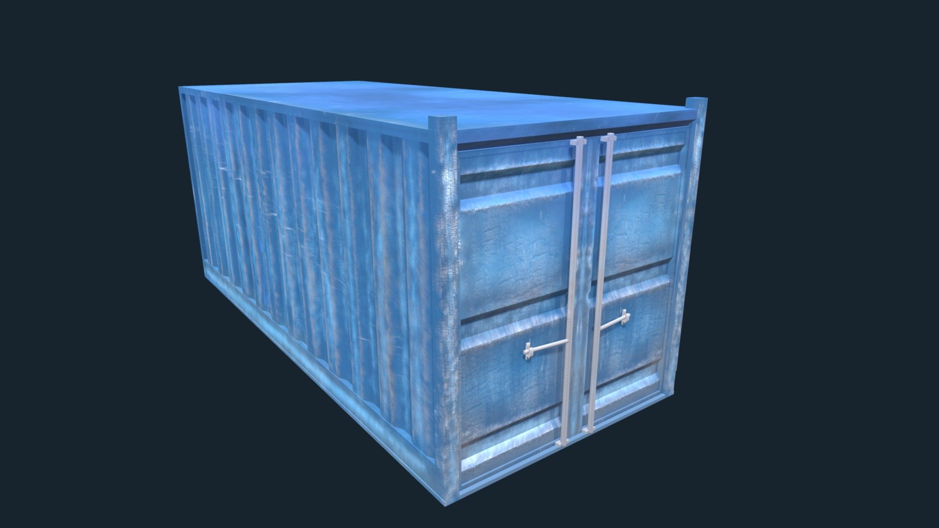 Low Poly container (Is free) - Download Free 3D model by Вячеслав ...