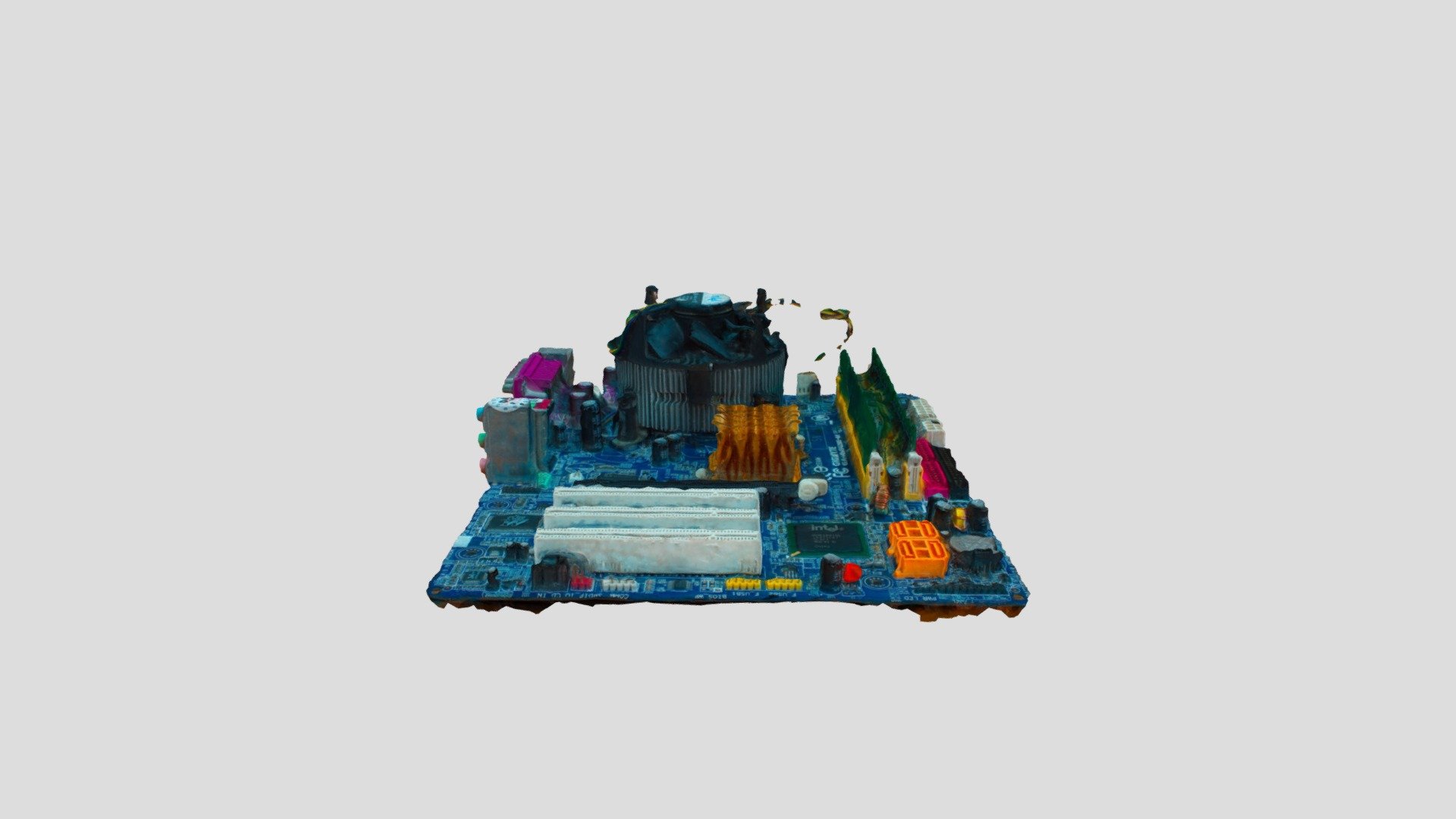 Motherboard - Download Free 3D model by sgra [8d7f399] - Sketchfab