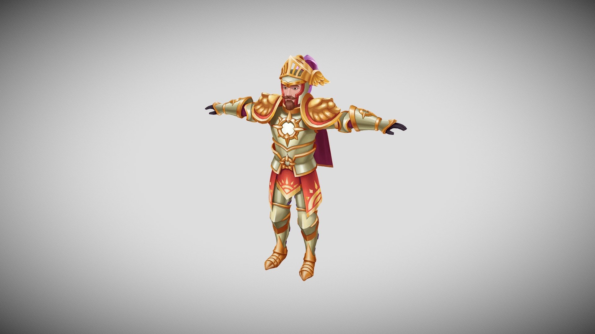 Golden Knight - 3D model by flafflypuff [8d7f845] - Sketchfab