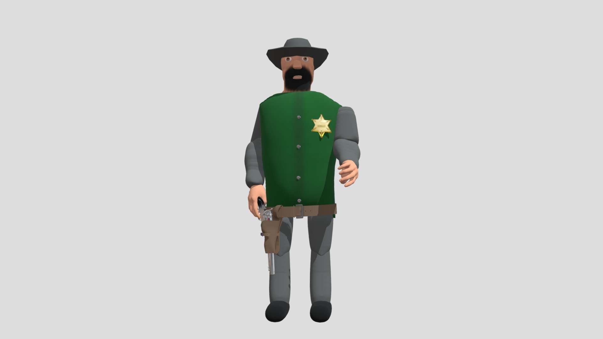 Sheriff - Download Free 3D model by taha.samooei [8d84644] - Sketchfab