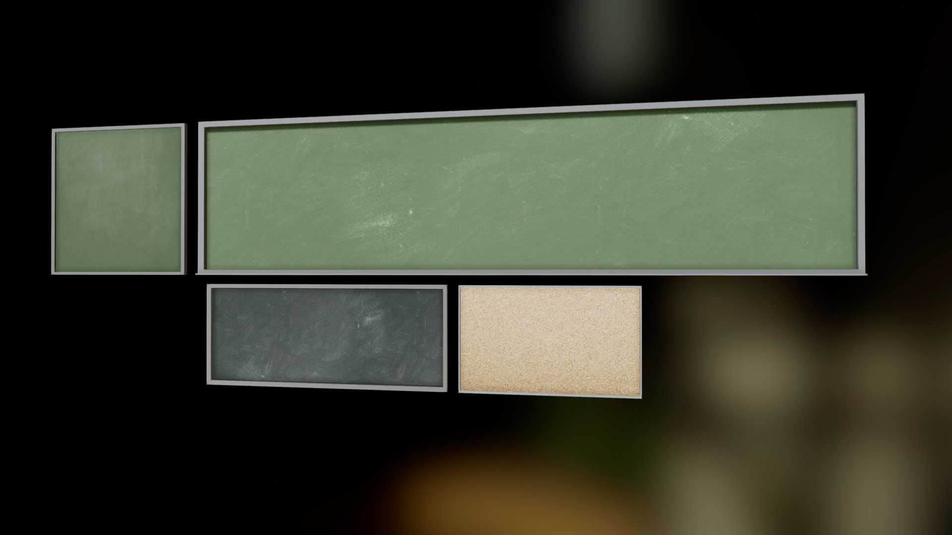 Classroom Blackboards - 3D model by Driancar [8d8548c] - Sketchfab