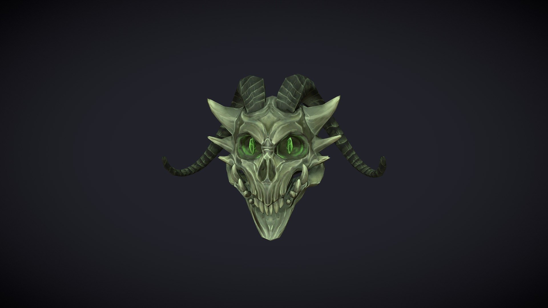 Floating Skull Doodle - 3D model by Spinnee [8d891fc] - Sketchfab