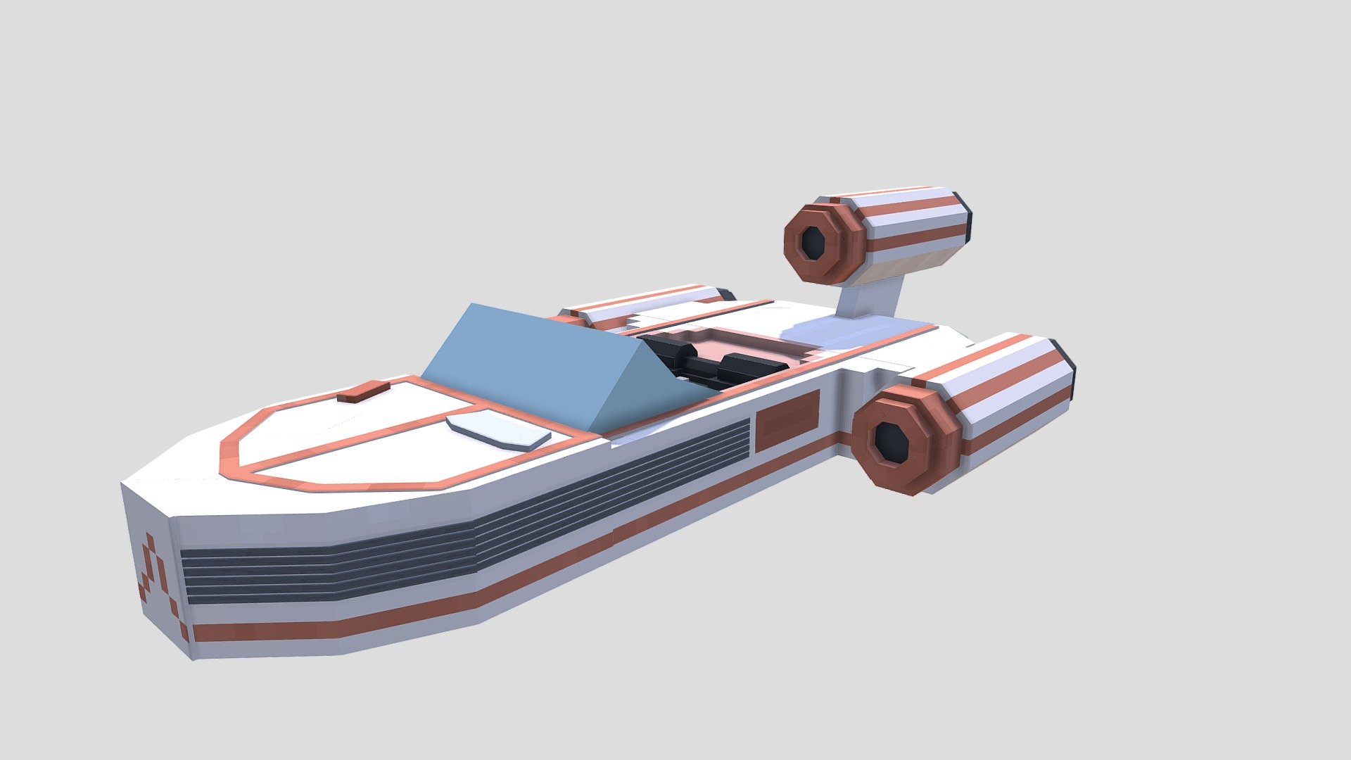 Star Wars Landspeeder - 3D model by Lichzar [8d89a60] - Sketchfab