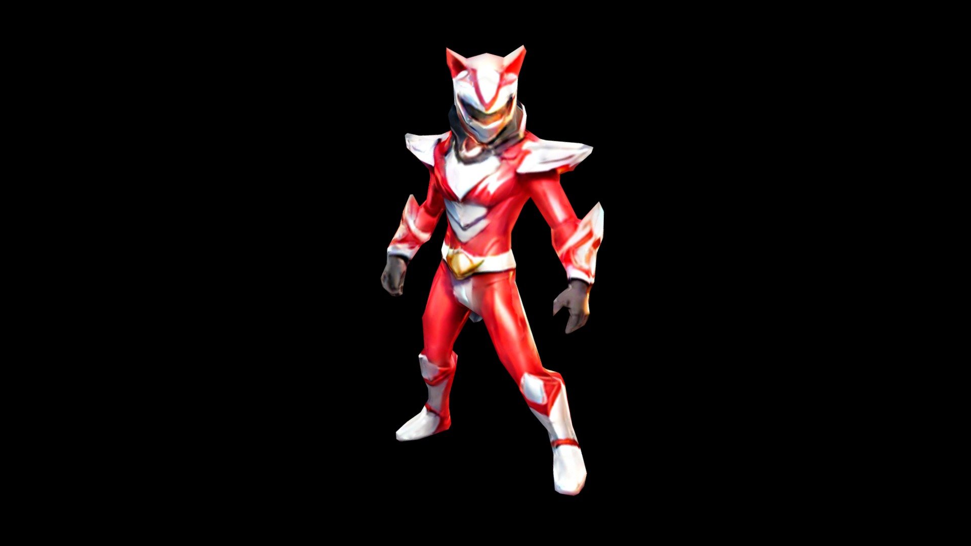 Superhero in red and white armor - Download Free 3D model by klrxyz ...