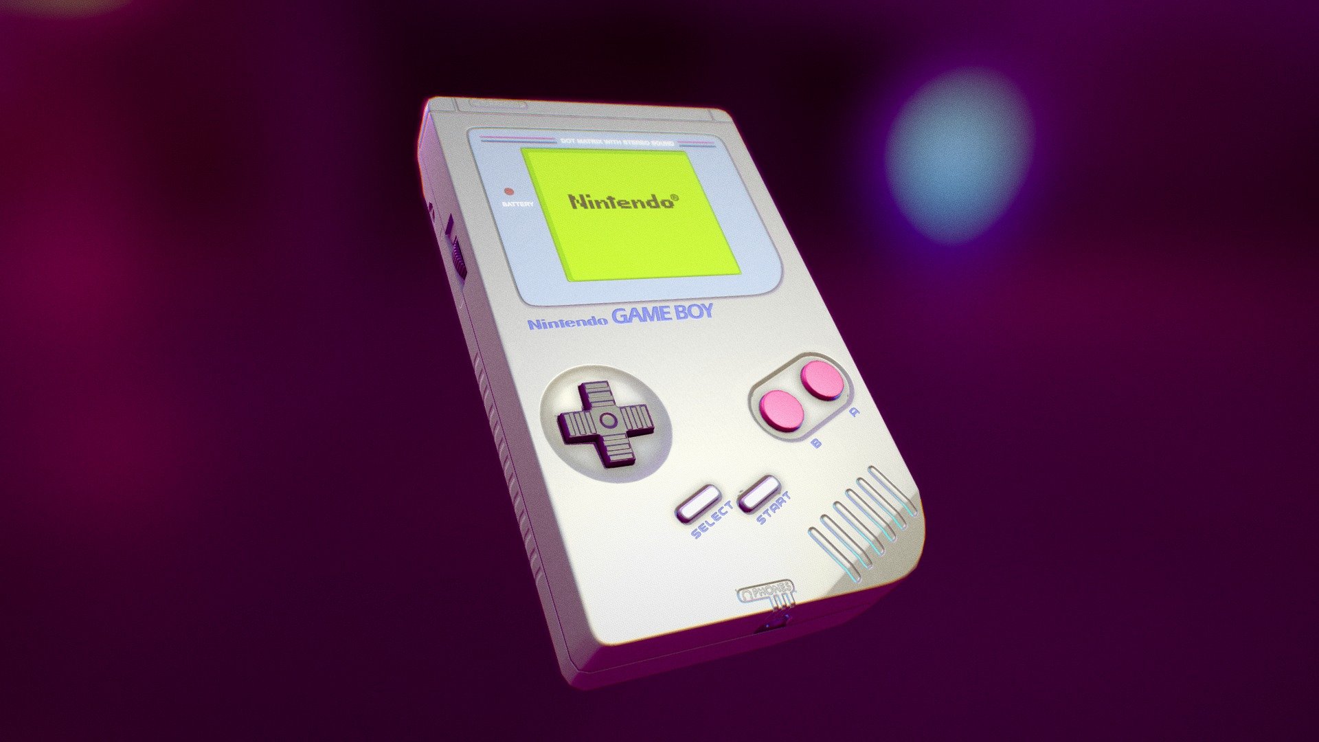 Blender GameBoy - 3D model by Joanna Vetulani (@vetulani) [8d8fa64 ...